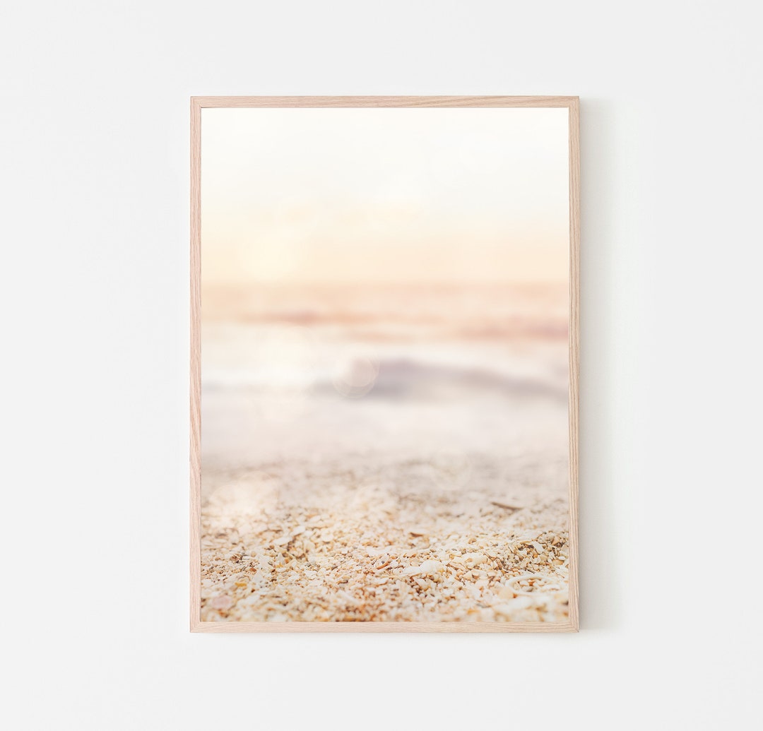 Coastal Beach Sand Print, Nautical Wall Art, Minimalist Coastal Decor ...