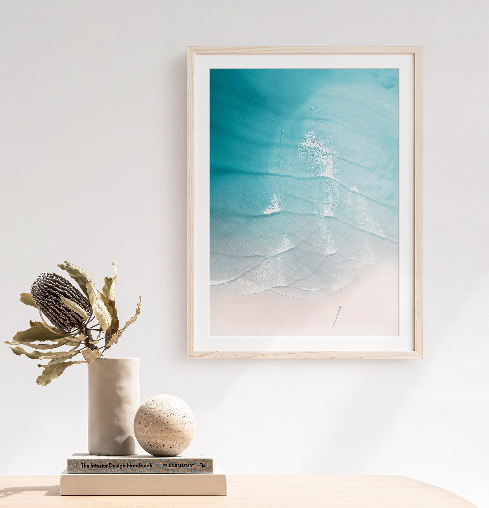 Ocean Waves Printable Wall Art, Coastal Beach Decor, Nautical Sea ...