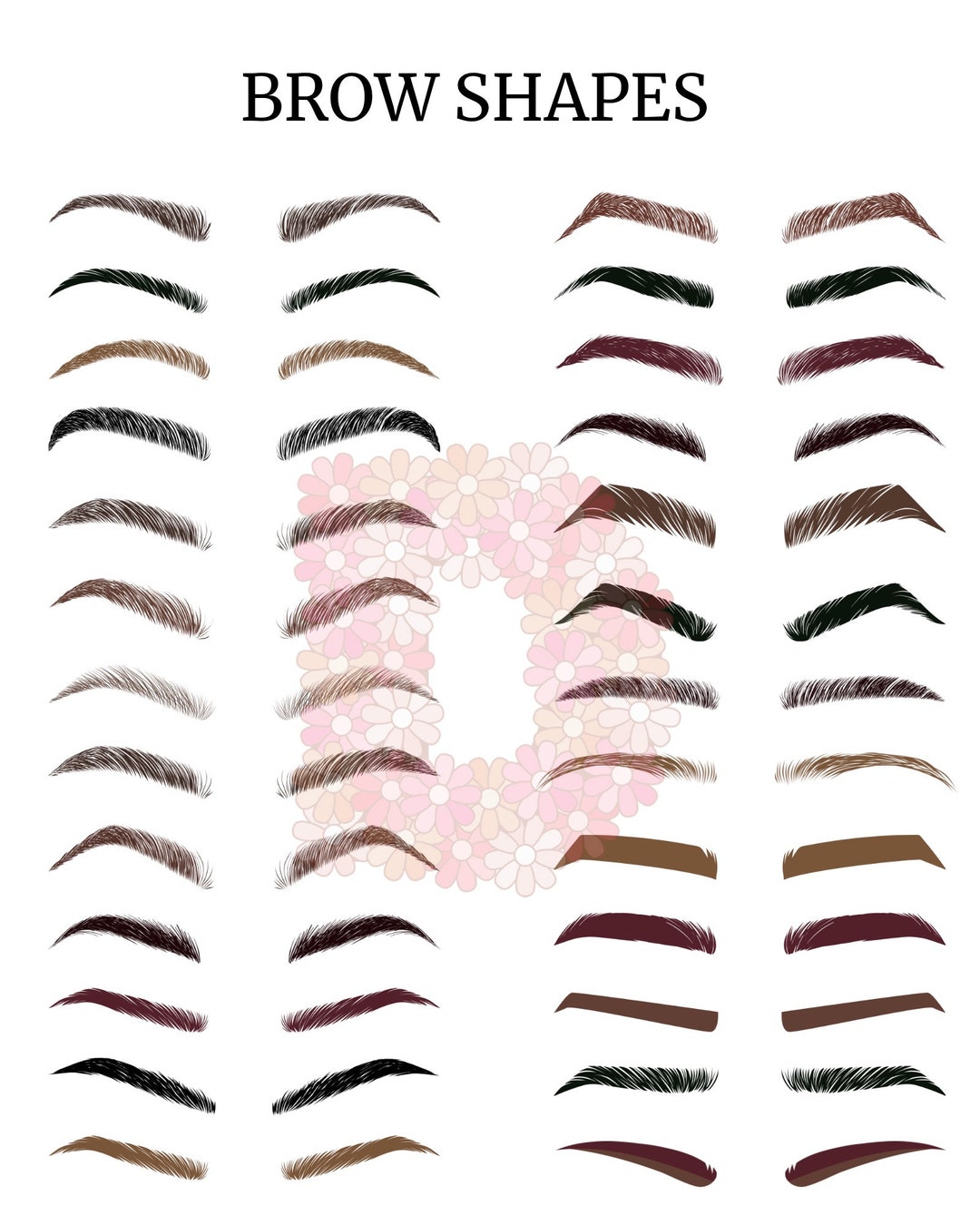 Brow Shapes & Brow Mapping Form - Etsy