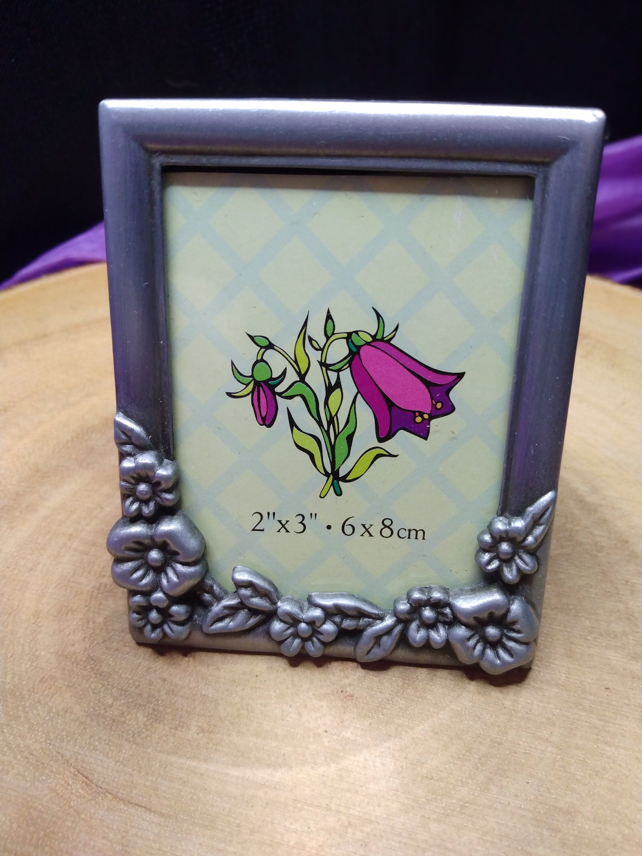 Pewter Flower Mini 2x3 Picture Photo Frame Vintage Pewter Frames - Etsy