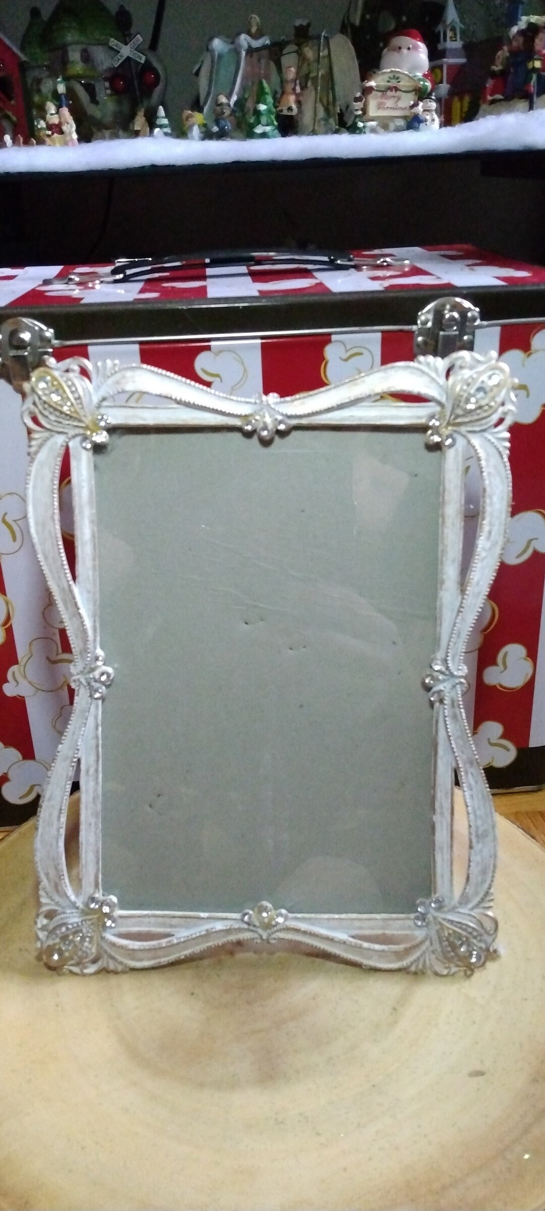 Metal Frames Vintage 5x7 Metal Ornate Style White Washed With Clear ...