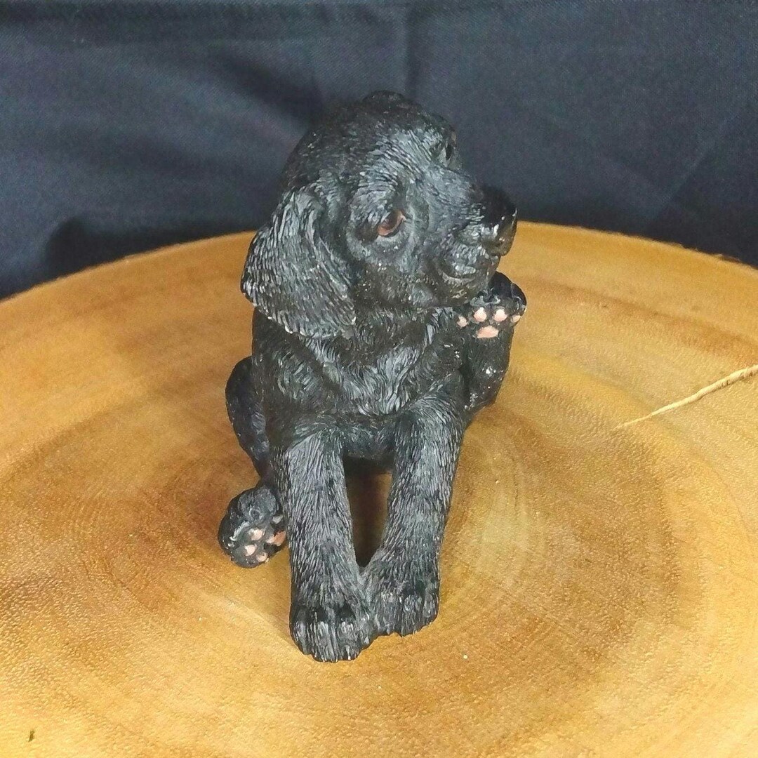 Black Labrador Retriever Dog Puppy Statue Dog Figurine Puppy Love ...
