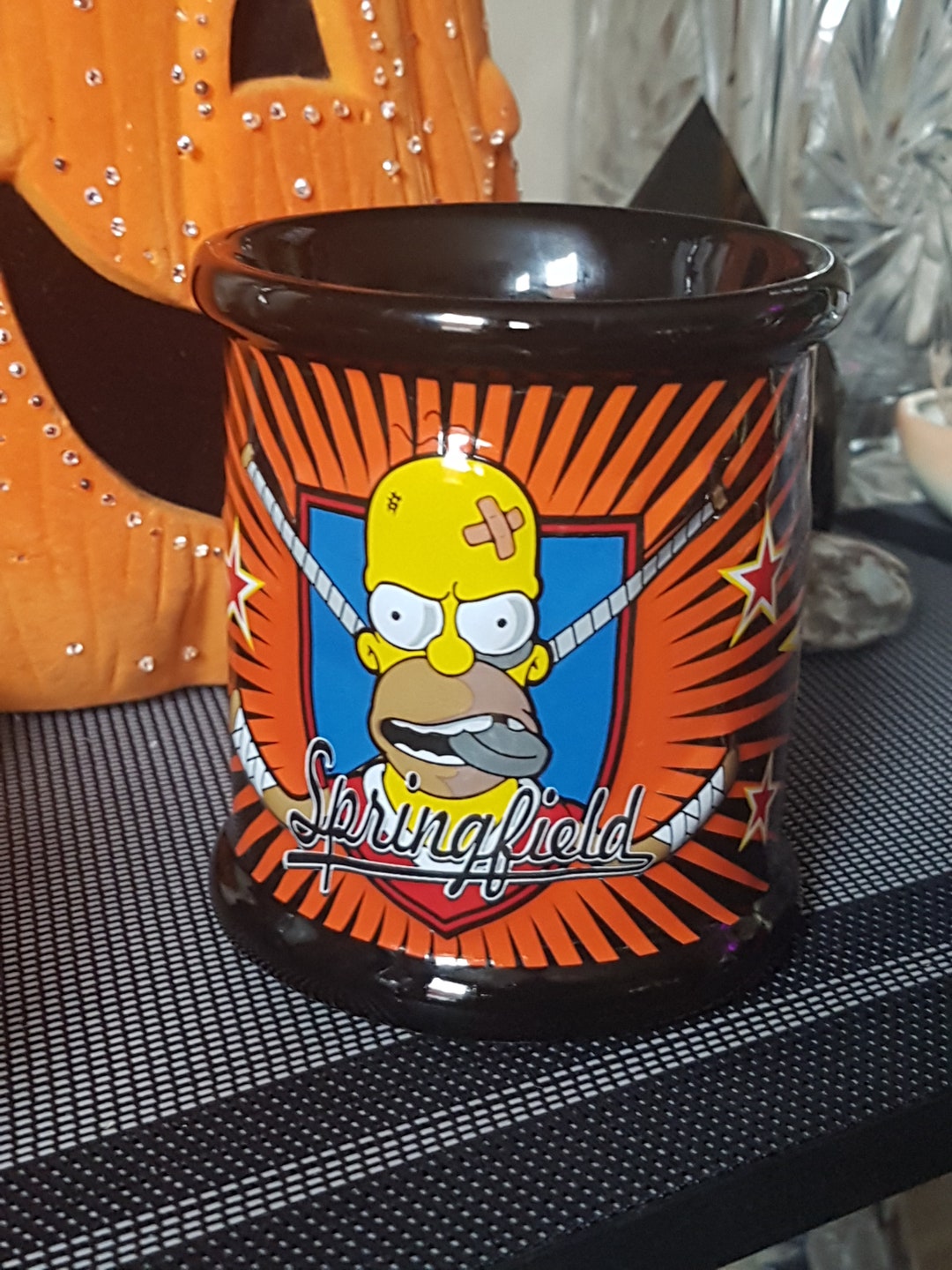 Homer Simpson Springfield Hockey Coffee Mug 20th Century Fox 2006 ...