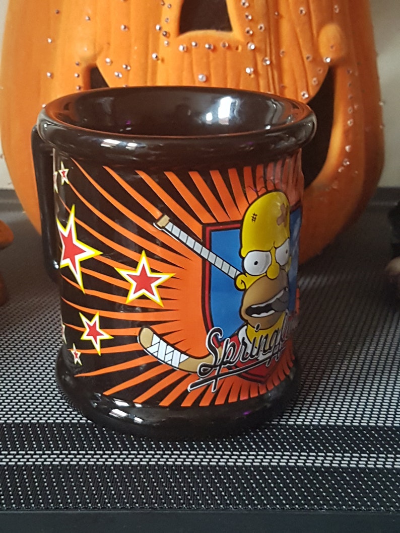 Homer Simpson Springfield Hockey Coffee Mug 20th Century Fox 2006 ...