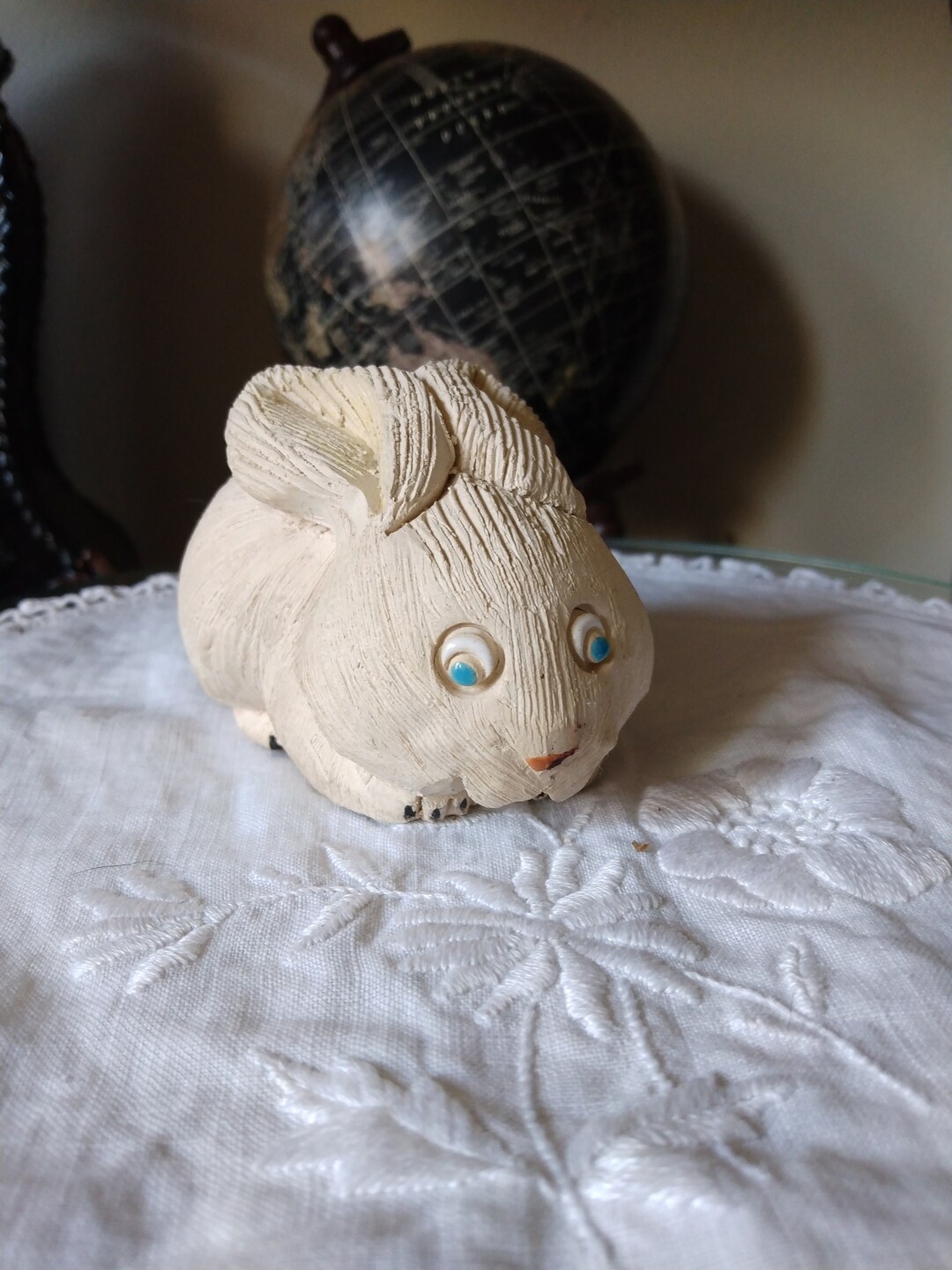 Rabbit Statue Bunny Figure Vintage 1972 Artesania Rinconada Rabbit ...