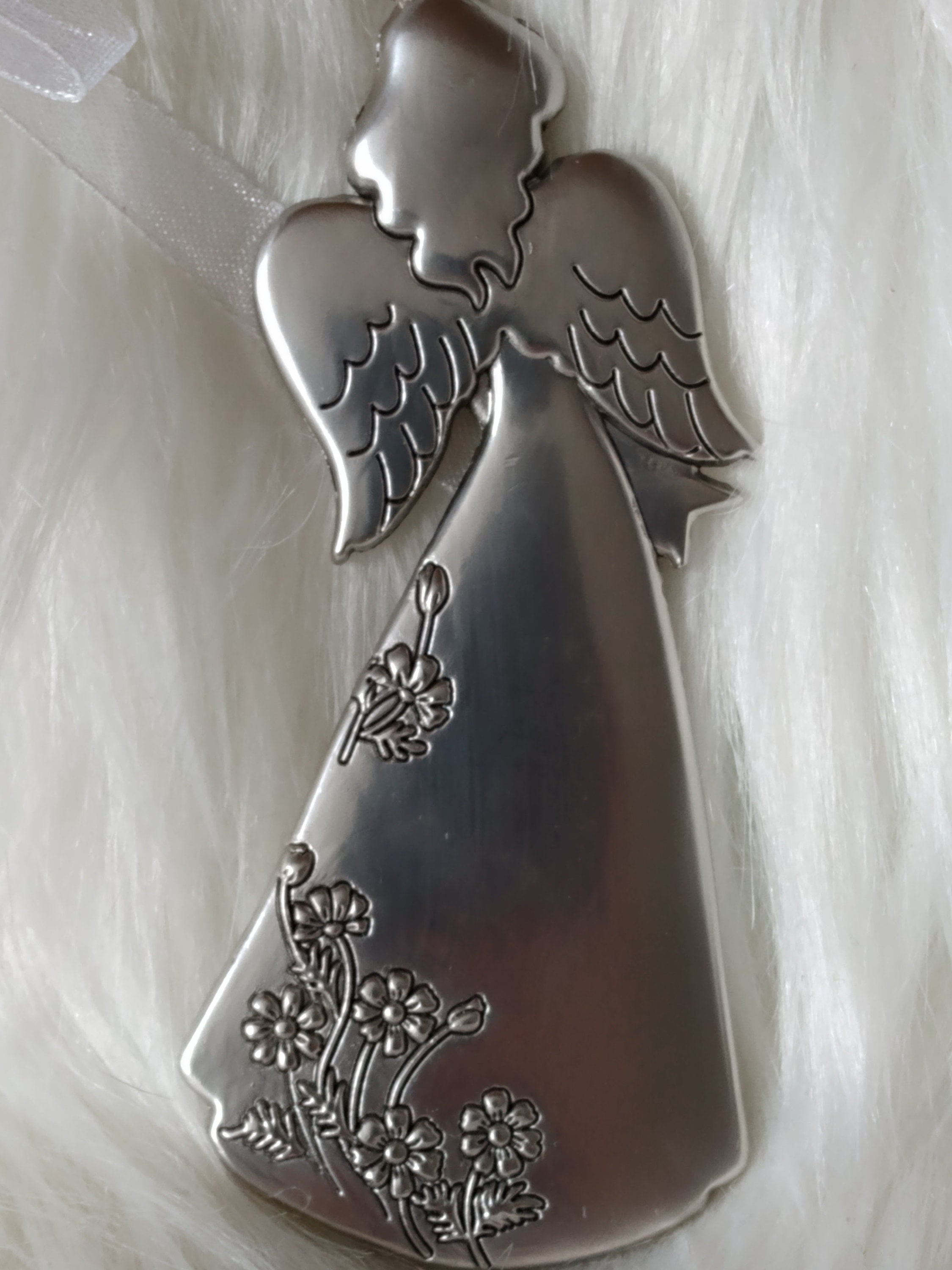Vintage Pewter Ganz Angel Ornament - Etsy