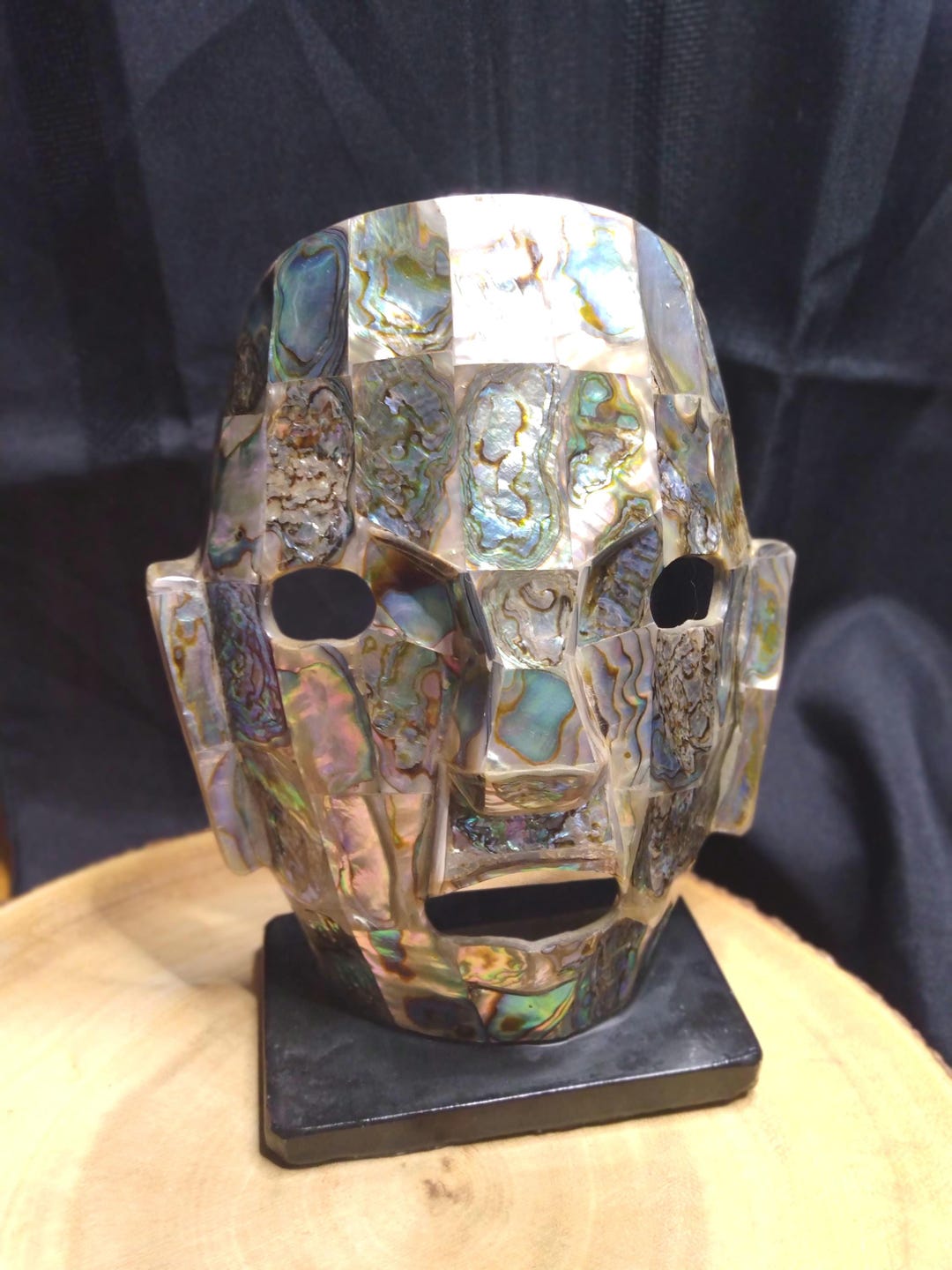 Mexican Mayan Death Mask Vintage Mexican Mayan Aztec Mosaic Death Mask ...