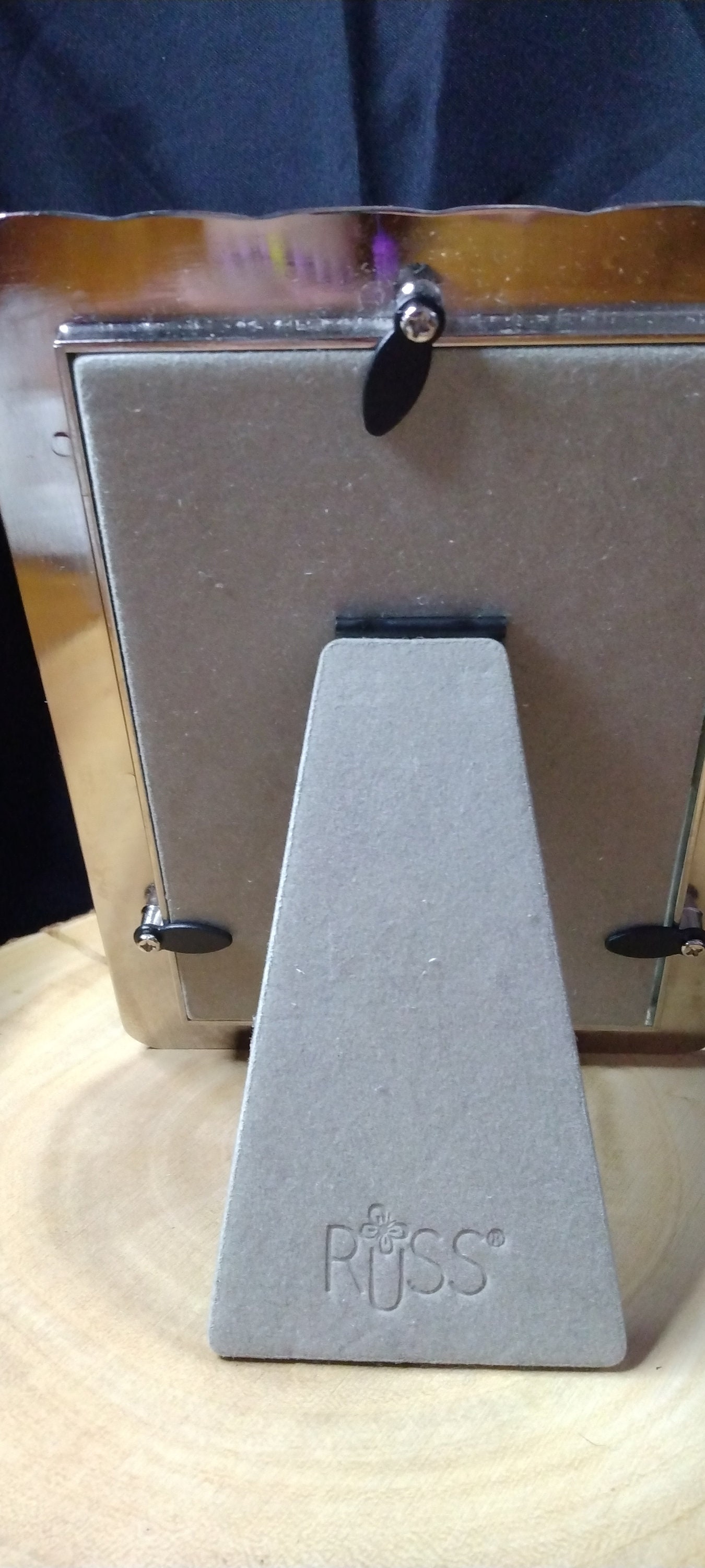 Cream Metal Cross Photo Picture Frame Vintage Russ 4x6 Photo Frame Russ ...