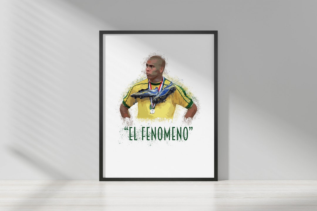 Ronaldo, R9 Print, Football Legend, Brazil Football, El Fenomeno ...