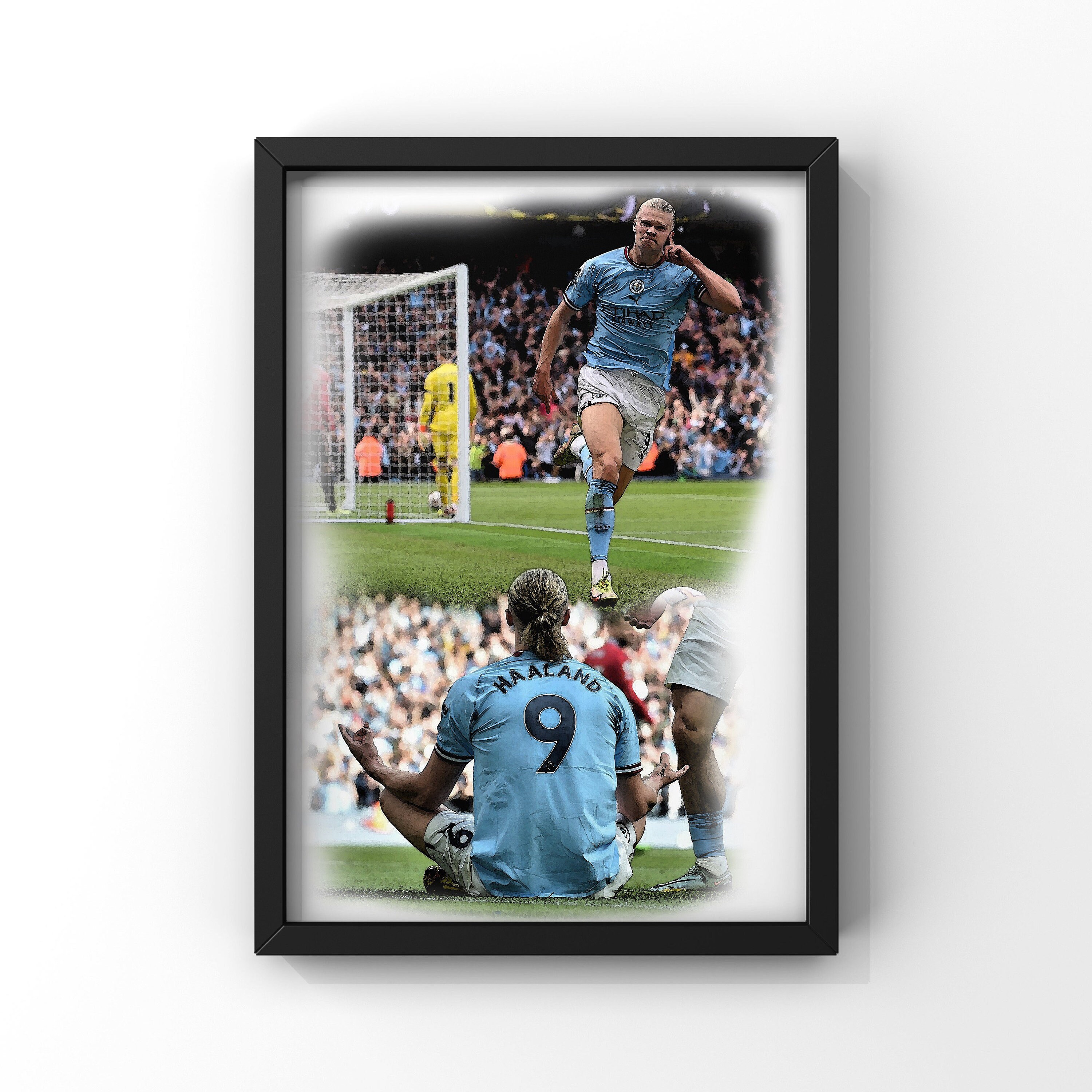 Erling Haaland, Manchester City Print, Haaland Celebrations, Football ...