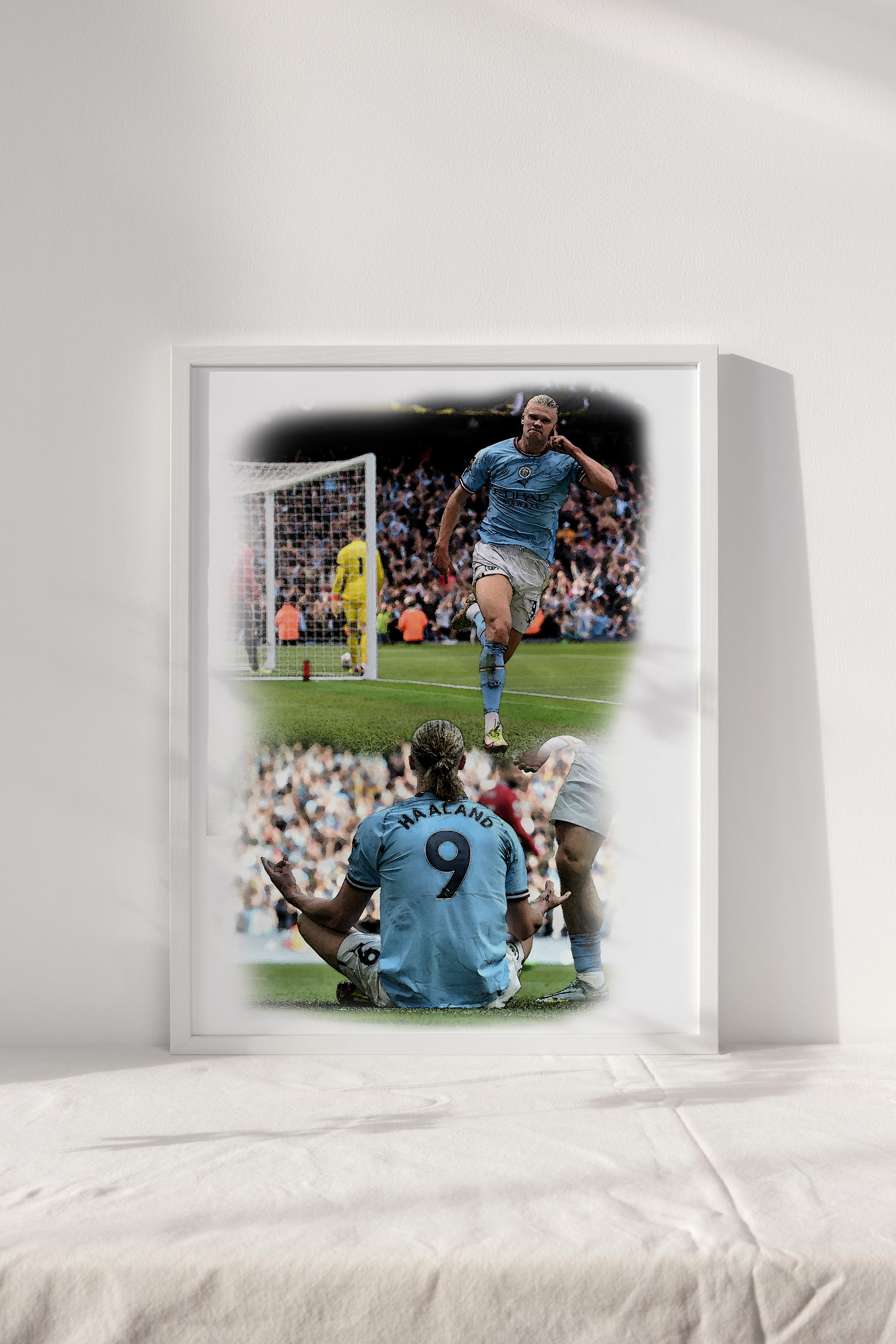 Erling Haaland, Manchester City Print, Haaland Celebrations, Football ...
