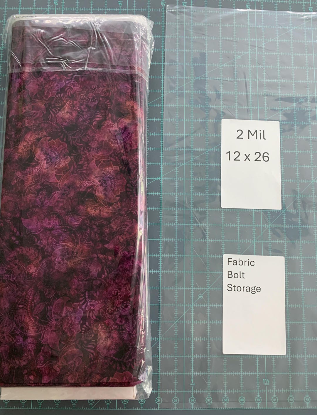Clear Fabric Storage Container Organizer Plastic Sewing Material Keeper ...