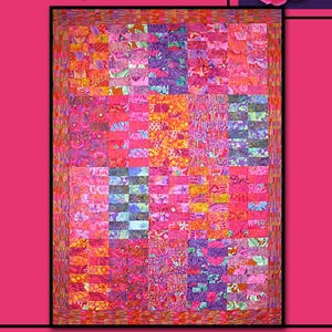 Duet Jelly Roll Friendly Quilt Pattern Lap Size Quilt Pattern Wall ...