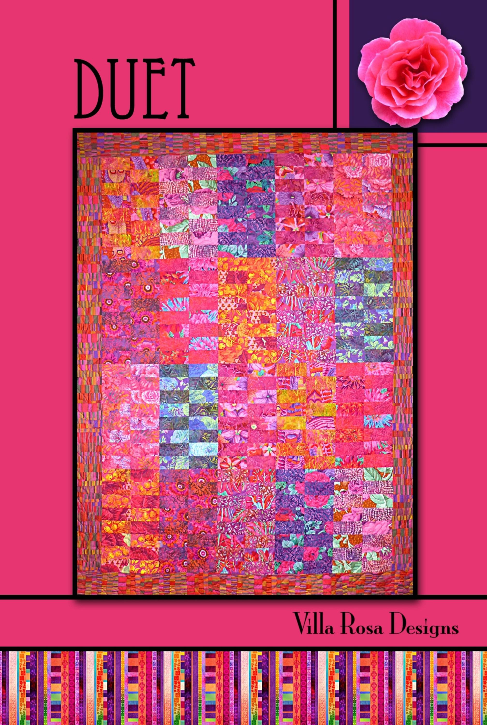 Duet Jelly Roll Friendly Quilt Pattern Lap Size Quilt Pattern Wall ...