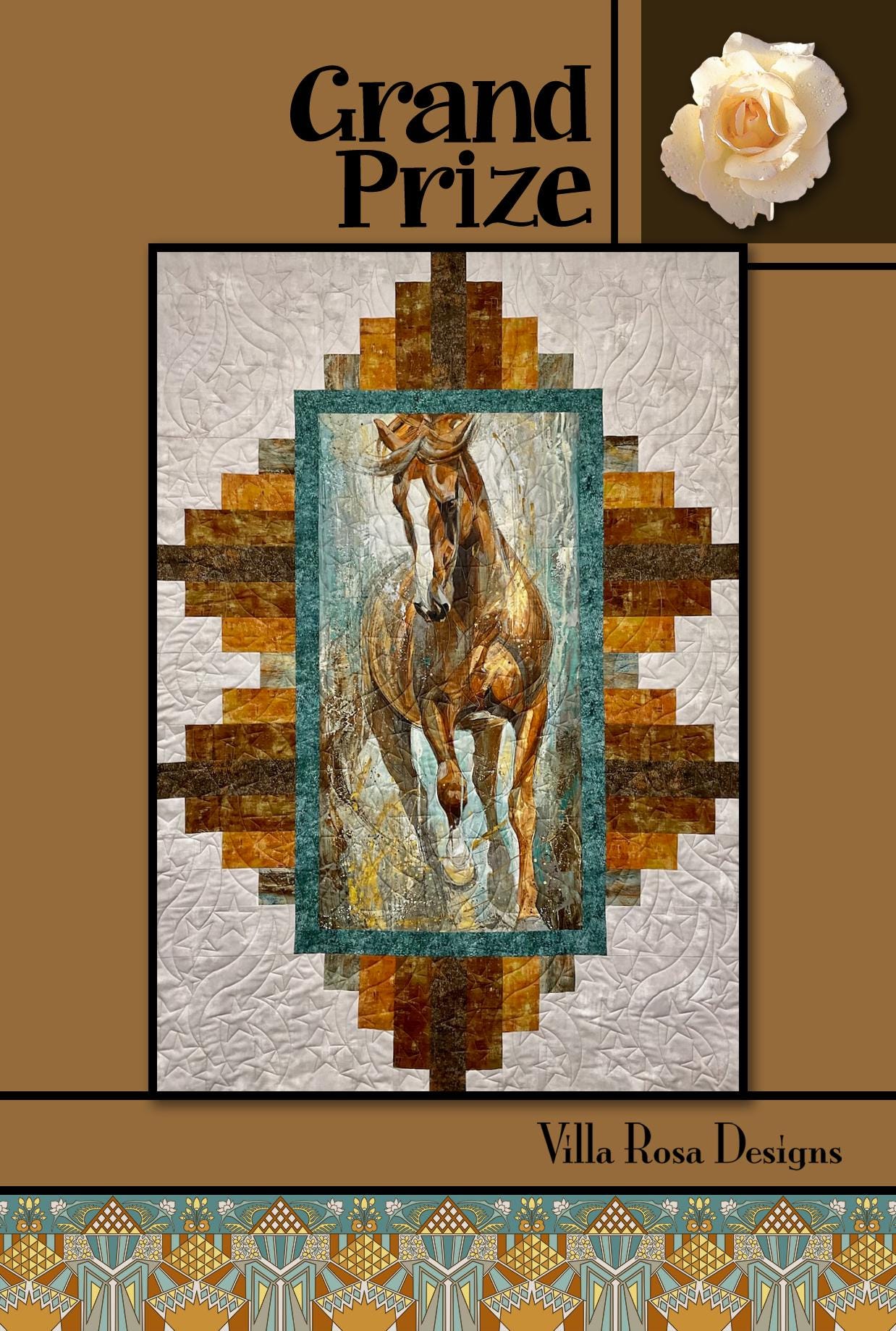 Grand Prize Panel Quilt Pattern Wall Hanging Western Decor Ranch Style ...