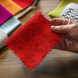 Red Tone on Tone Cotton Quilting Fabric by the Half Yard Continuous Cut ...
