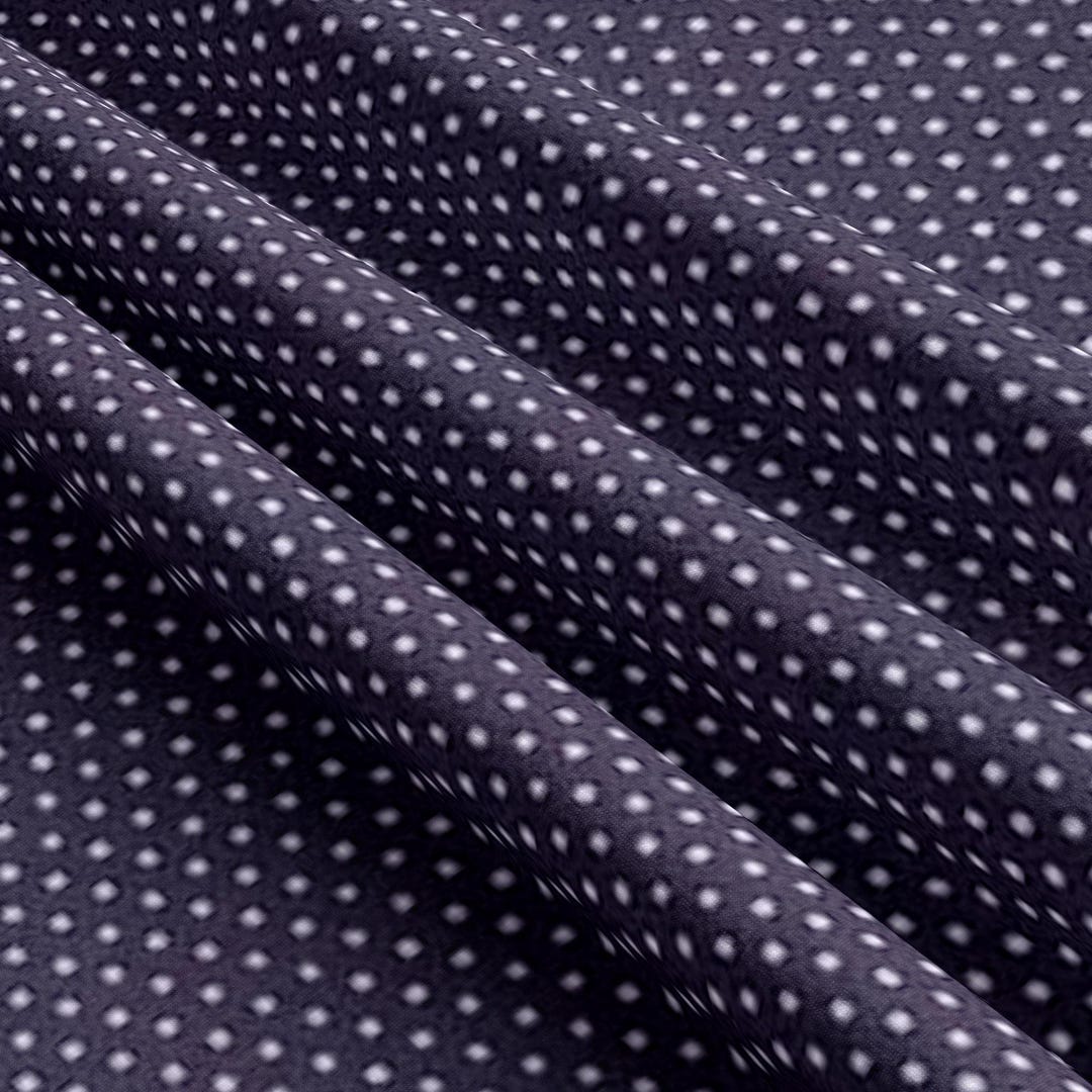 Navy Blue Pin Dot Patchwork Cotton Quilting Fabric by the Half Yard ...