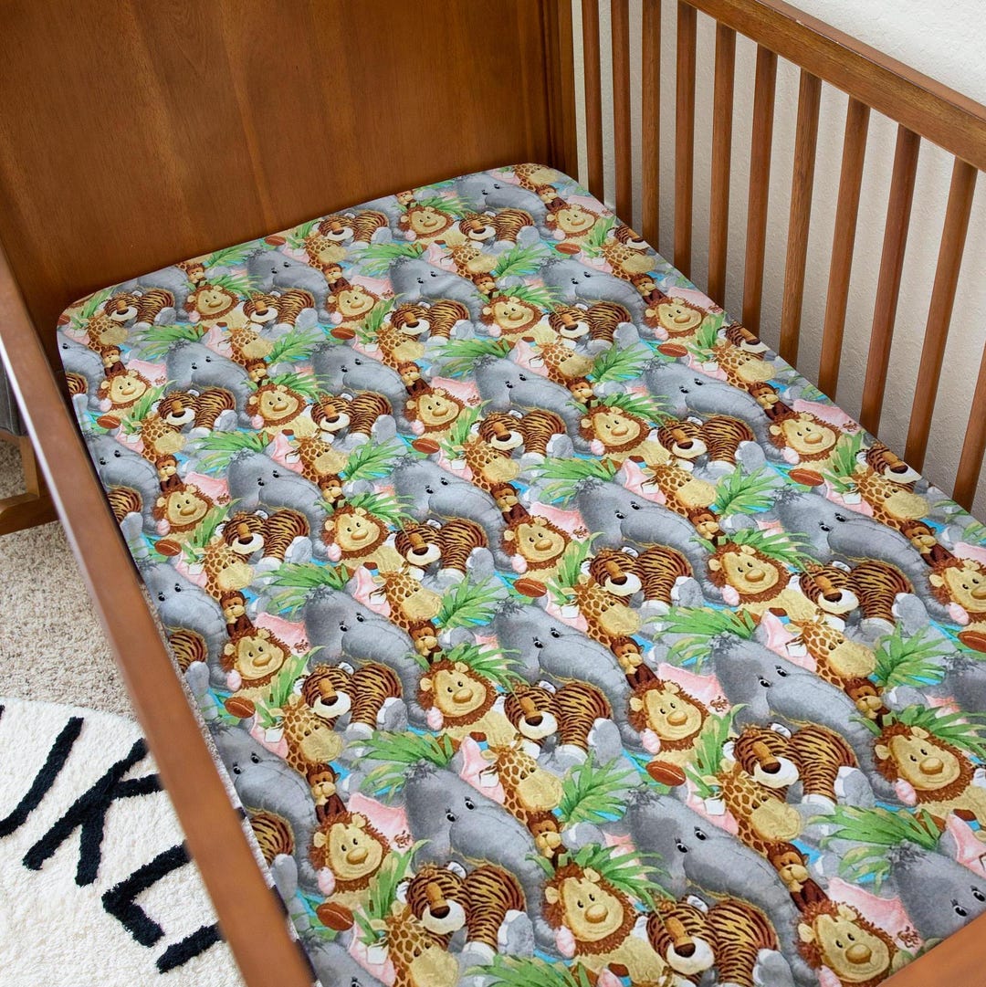 Jungle Nursery Decor Cotton Quilting Fabric by HALF Yard Fabric ...