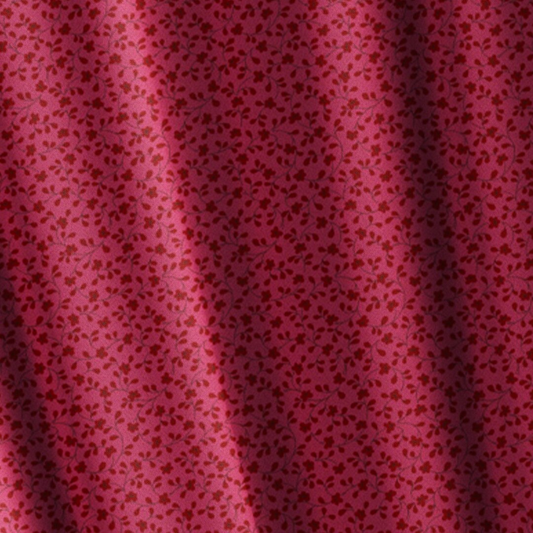 Burgundy Red Cotton Quilting Fabric by the Half Yard Continuous Cut ...