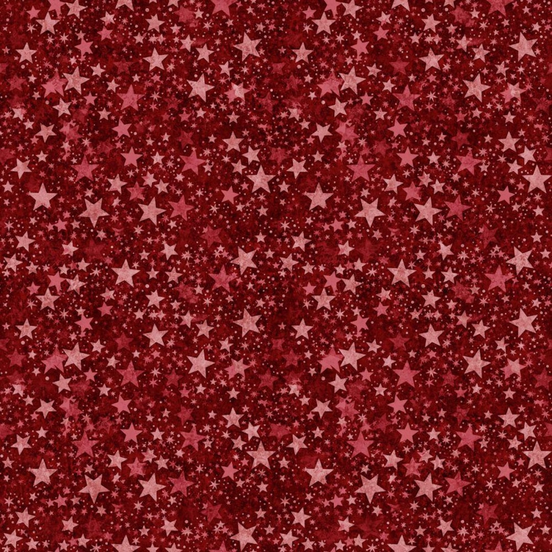 Red Patriotic Quilting Cotton Fabric Fat Quarter for Quilting Star ...