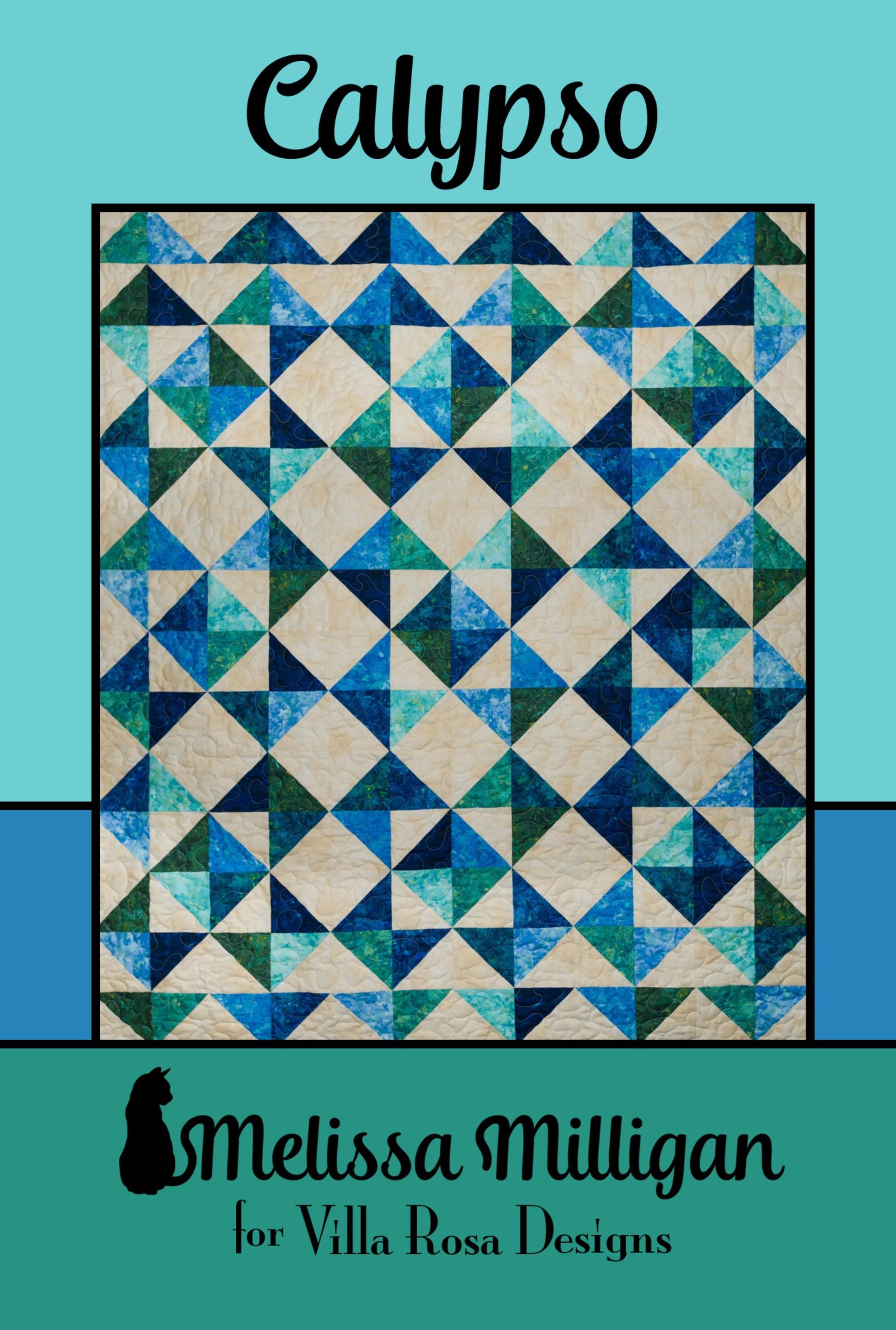 Calypso Fat Quarter Quilt Pattern HST Wall Hanging Quilt Lap Throw ...