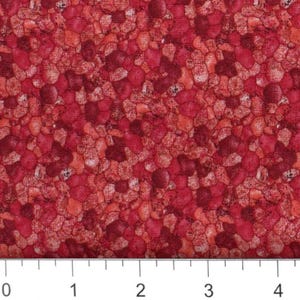 Abstract Red Tone on Tone Fabric by the Half Yard 100 Cotton Quilting ...