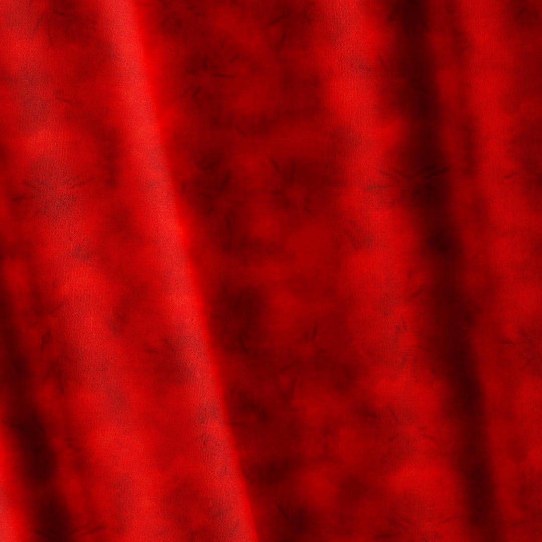 Red Tone on Tone Cotton Quilting Fabric by the Half Yard Continuous Cut ...