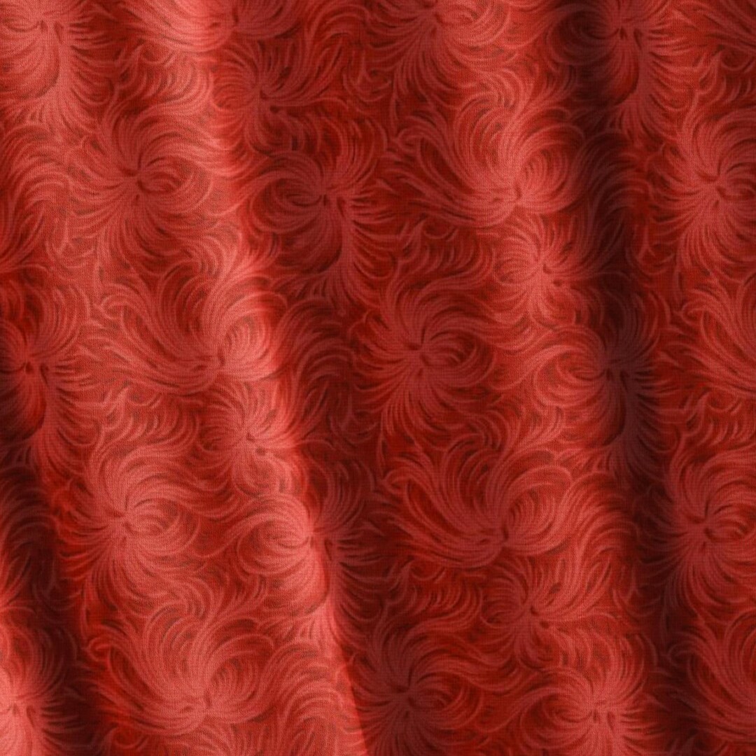 Red Cotton Cotton Quilting Fabric by the Half Yard Continuous Cut ...