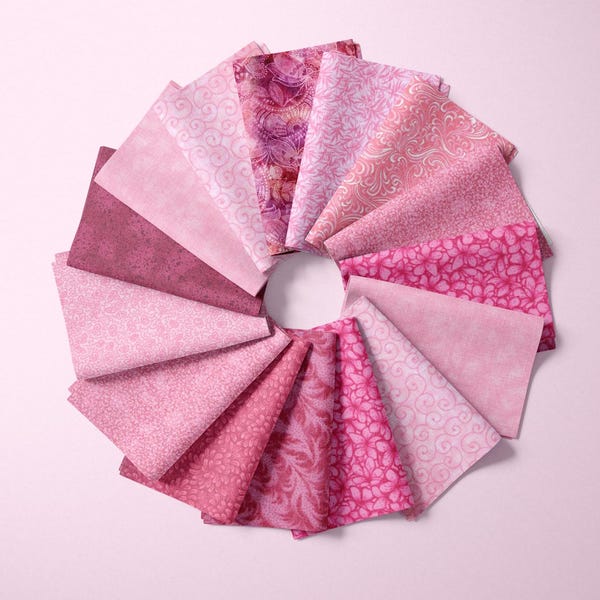 Pink Quilting Fabric - Etsy