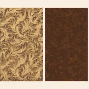 Dark Brown Fat Quarter Bundle Brown Quilt Fabric Tone on Tone Cotton ...