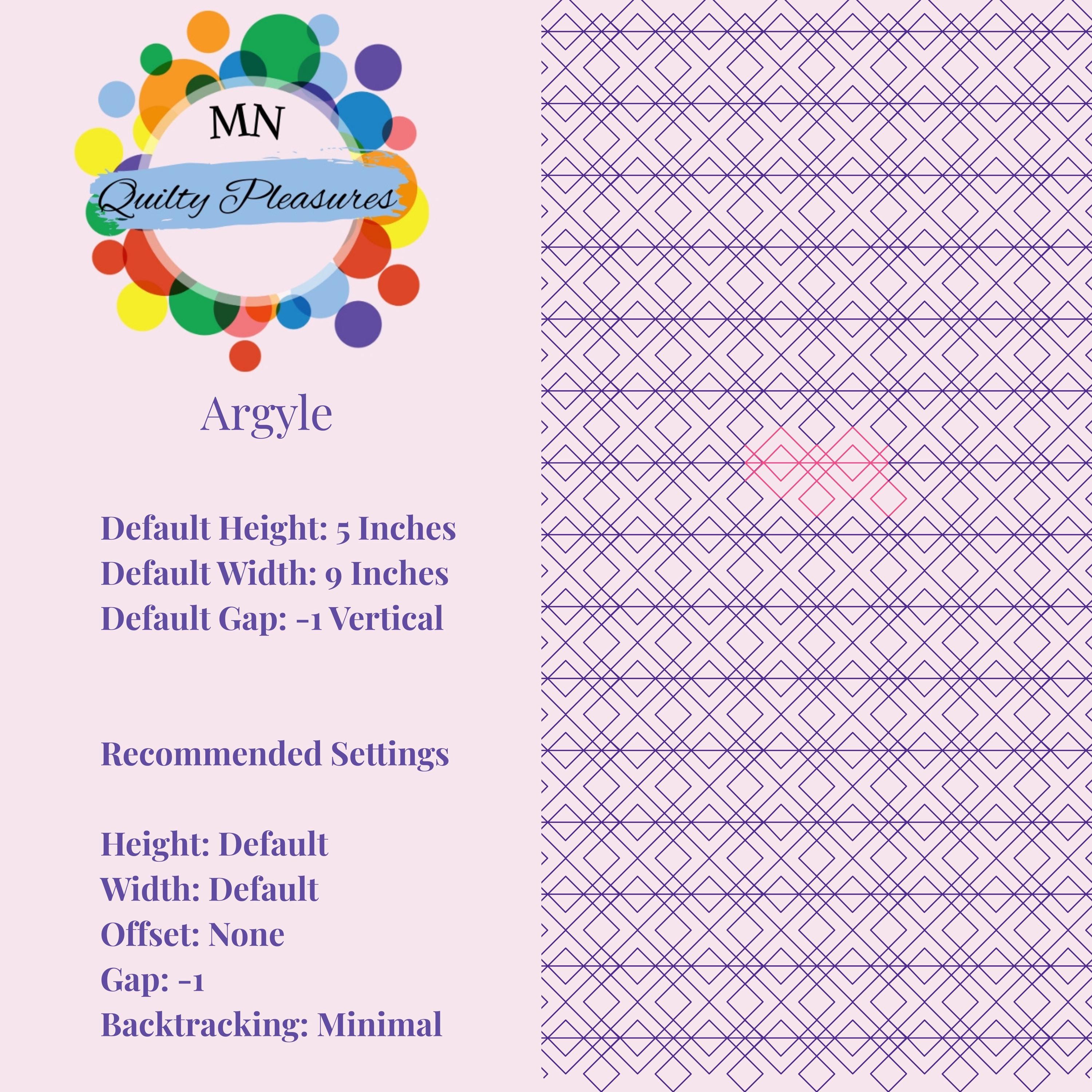 Plaid Line Quilting Pantograph Digital PDF Edge to Edge Pattern Modern ...
