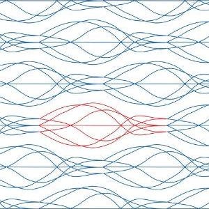 Edge to Edge Pantograph for Long Arm Continuous Line Quilt Pattern BQM ...