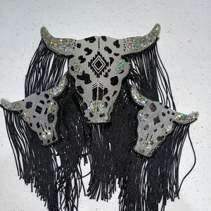 Bull Skull Car Freshie With Fringe - Etsy