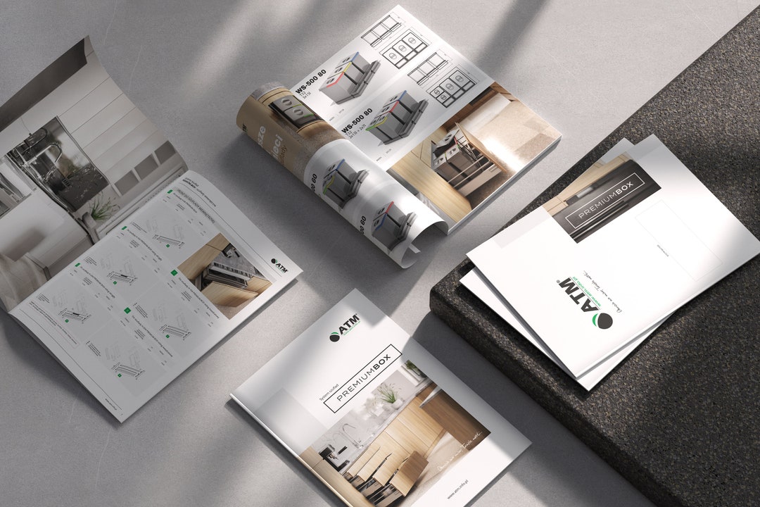 Magazine Catalogue Mockup Set, Realistic and Professional Photoshop ...