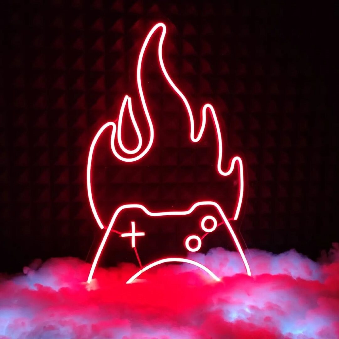 Gaming Remote Custom Neon Sign Game Pad Neon Sign LED Sign for Game ...
