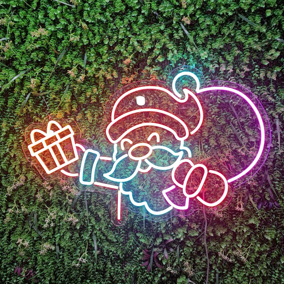 Santa Claus Neon Sign Merry Christmas Custom Neon Sign Custom LED Sign ...