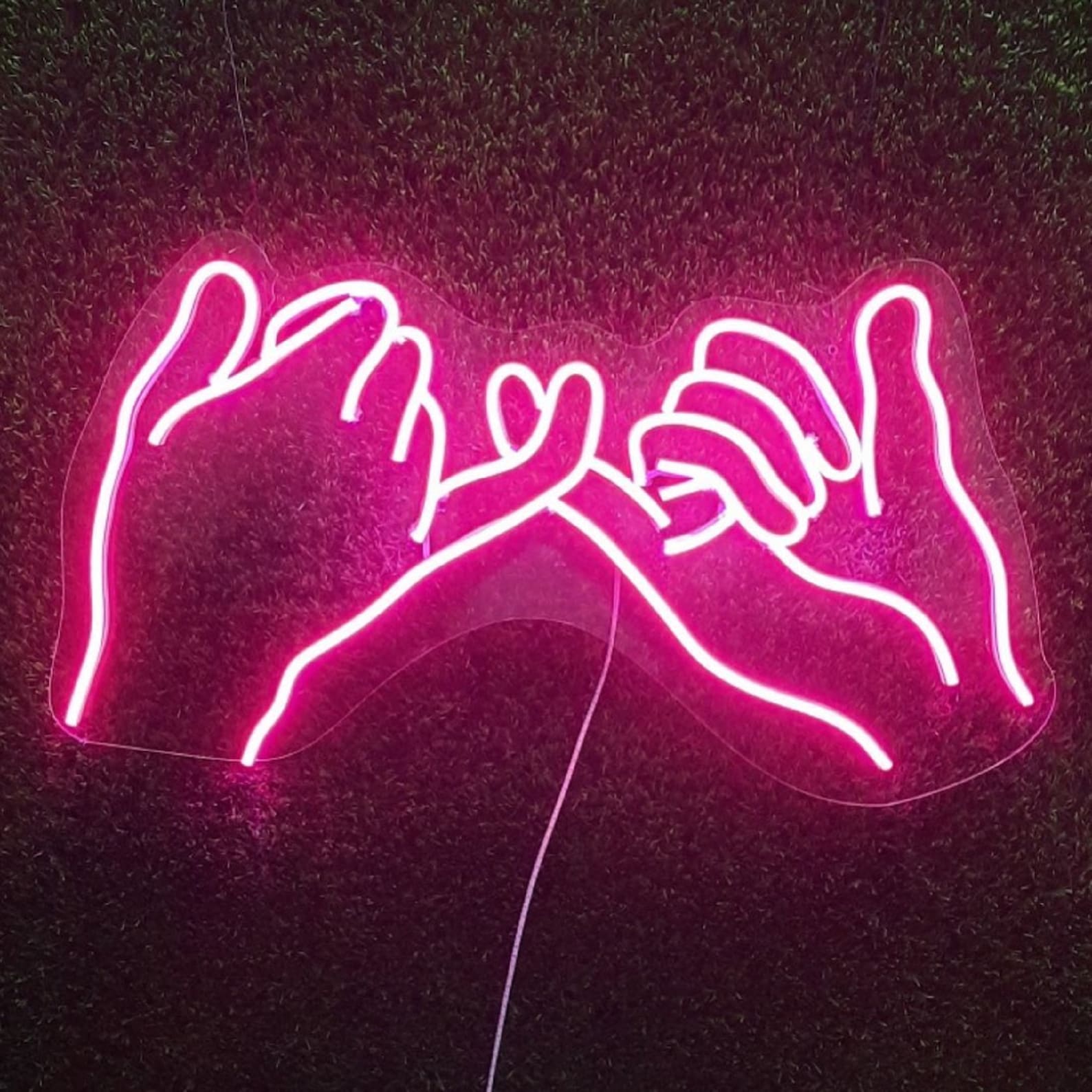Pinkie Promise Neon Sign Custom Neon Sign for Bedroom - Etsy