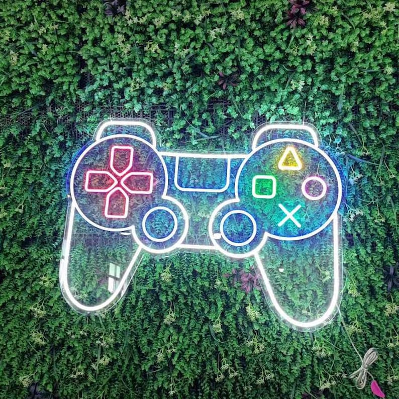 Gaming Remote Custom Neon Sign Game Pad Neon Sign LED Sign - Etsy
