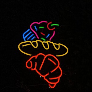 Food Neon Sign - Food Custom Neon Sign - Neon Sign Wall Decor - Custom ...
