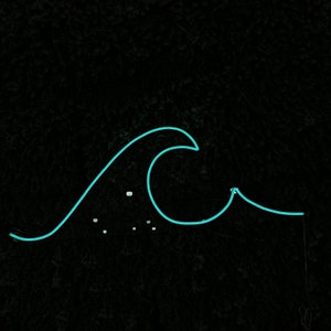 Wave Neon Sign - Wave Custom Neon Sign - Light up Sign - Neon Sign ...