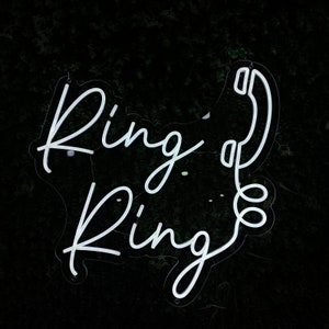 Ring Ring Neon Sign - Custom Neon Sign - Wedding Neon Sign - Neon Sign ...