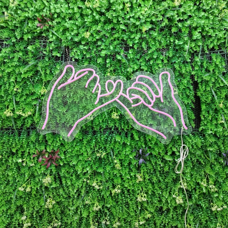 Pinkie Promise Neon Sign Custom Neon Sign for Bedroom - Etsy