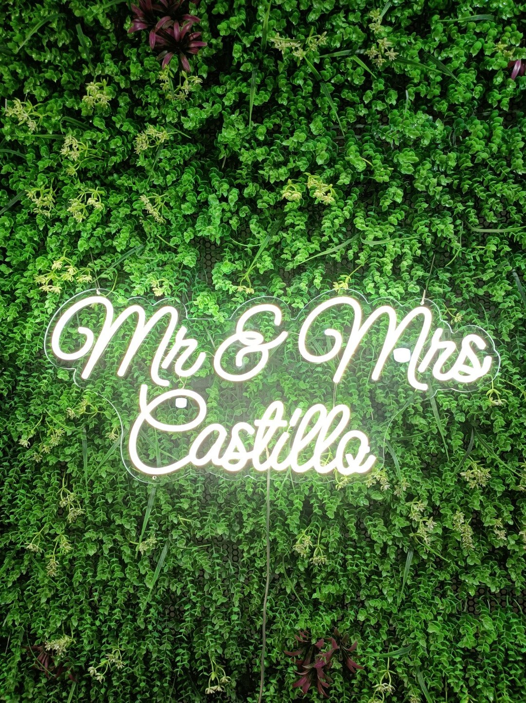 Custom Neon Sign - Neon Sign Wedding - Neon Name Sign - Neon Light Sign ...