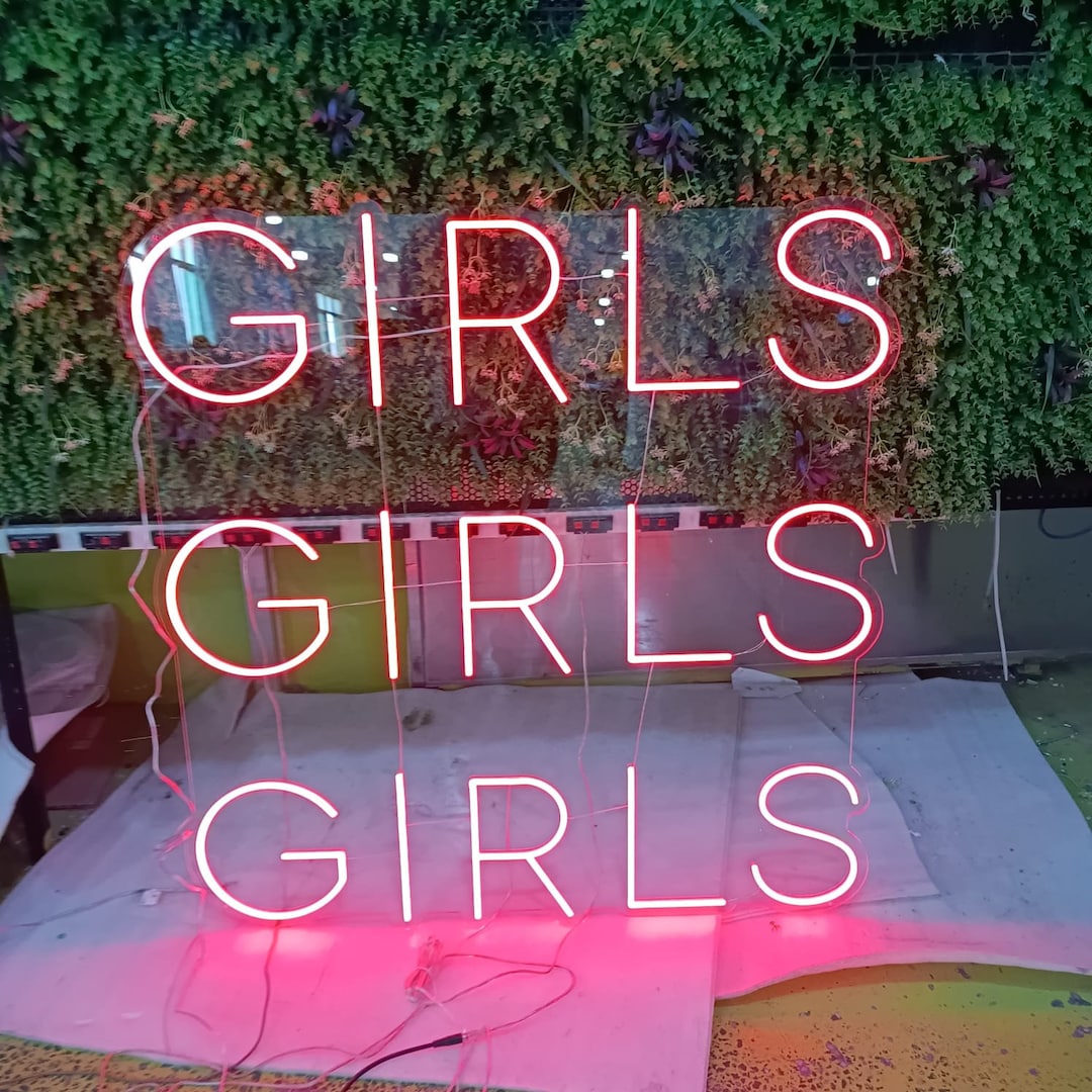 Girls Neon Sign Custom Neon Sign For Girls Light Up Sign Neon Sign Bedroom Wedding Signs Neon