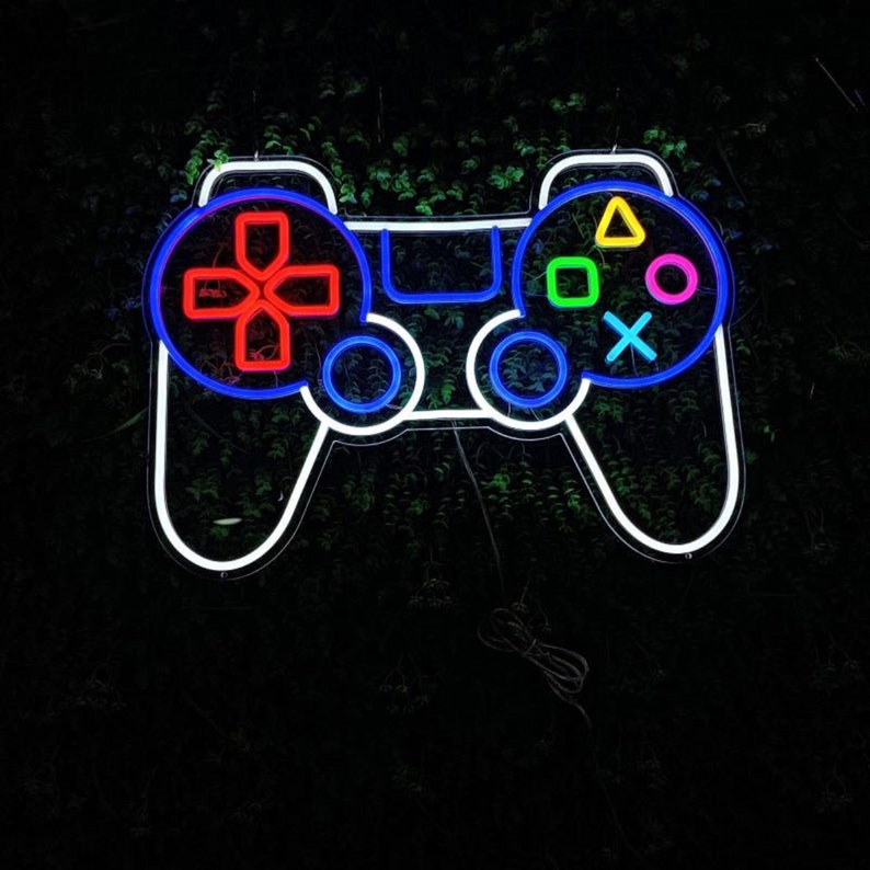 Gaming Remote Custom Neon Sign Game Pad Neon Sign LED Sign - Etsy