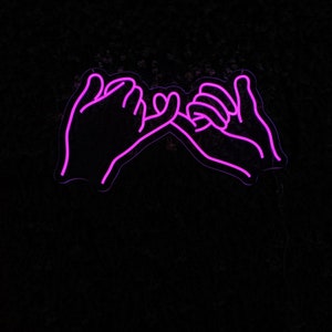 Pinkie Promise Neon Sign | Custom Neon Sign for Bedroom | Custom Led ...