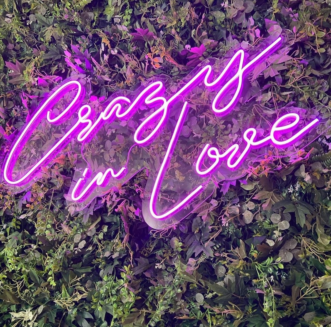 Crazy in Love Neon Sign Quotes Custom Neon Sign Light up Sign Neon Sign ...