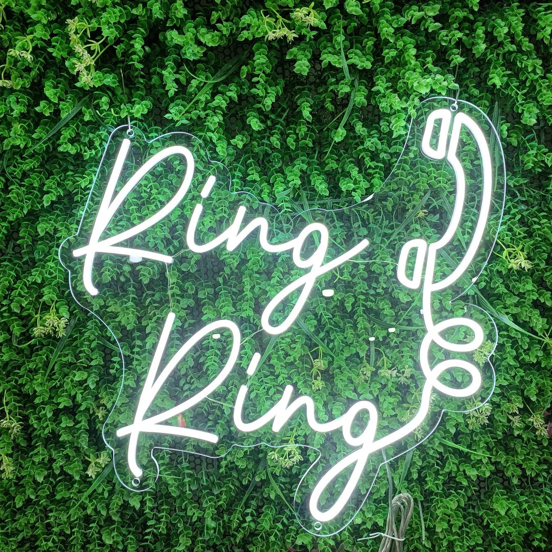 Ring Ring Neon Sign - Custom Neon Sign - Wedding Neon Sign - Neon Sign ...