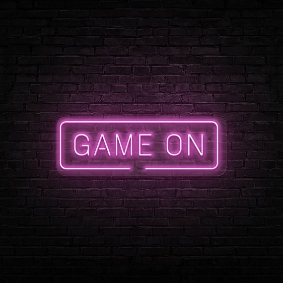 Game on Custom Neon Sign Game Pad Neon Sign LED Sign for - Etsy UK