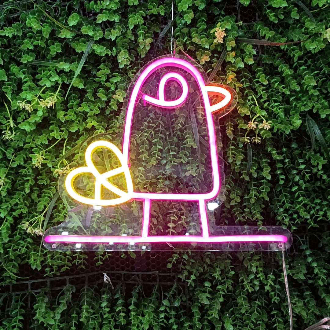 Sparrow Neon Sign Birds Custom Neon Sign Neon Sign Bedroom Custom LED ...